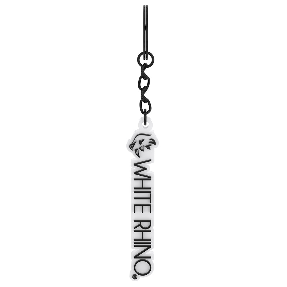 White Rhino Keychain Straight Logo – White Rhino Products