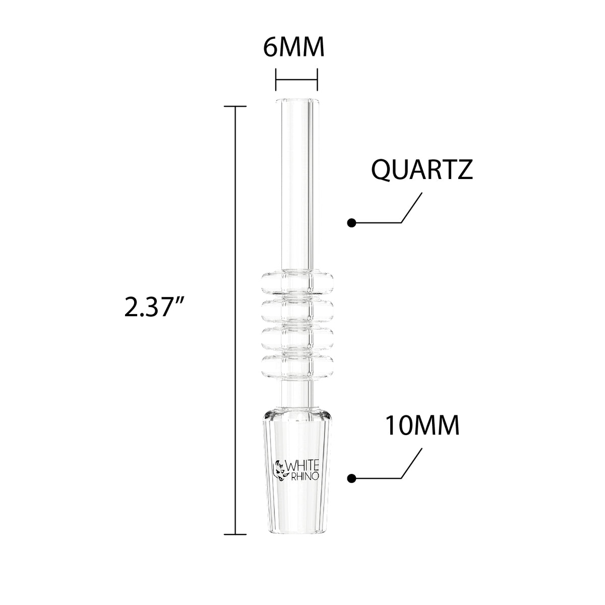 Nectar Collector Tips | Quartz Nectar Collector Tip – White Rhino Products