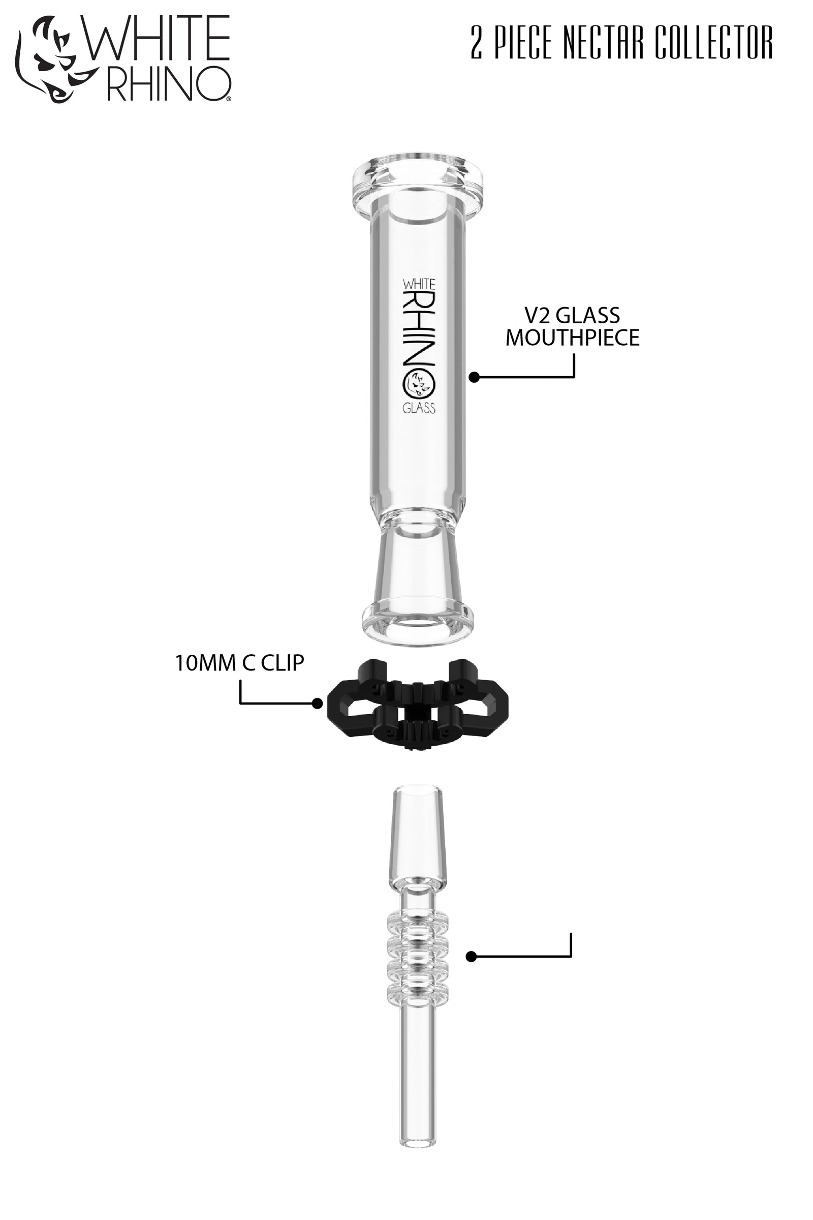 Nectar Collectors, Dab Straws and Dab Kits – White Rhino Products