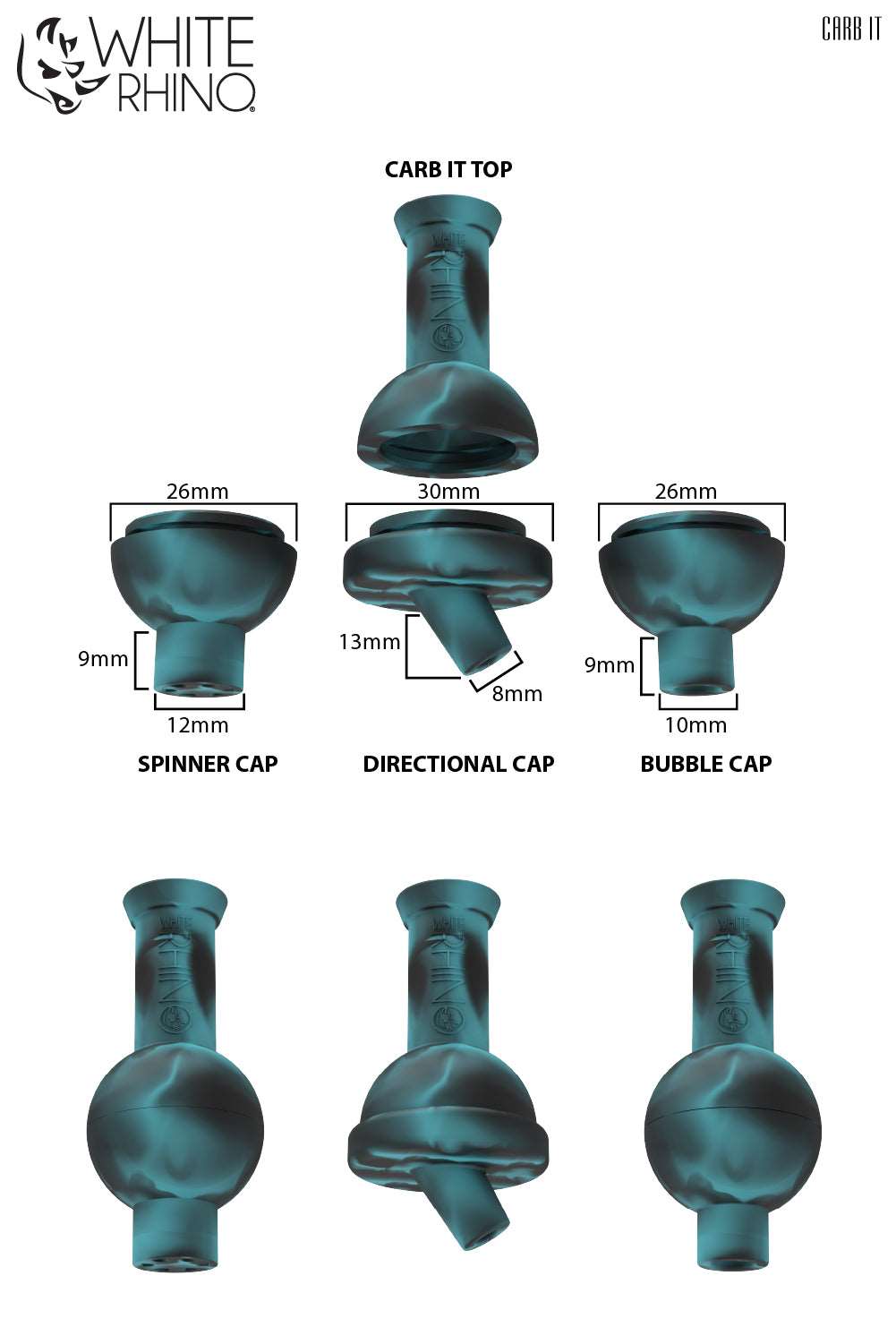 Silicone Dab Cap for Quartz Bangers – White Rhino Products