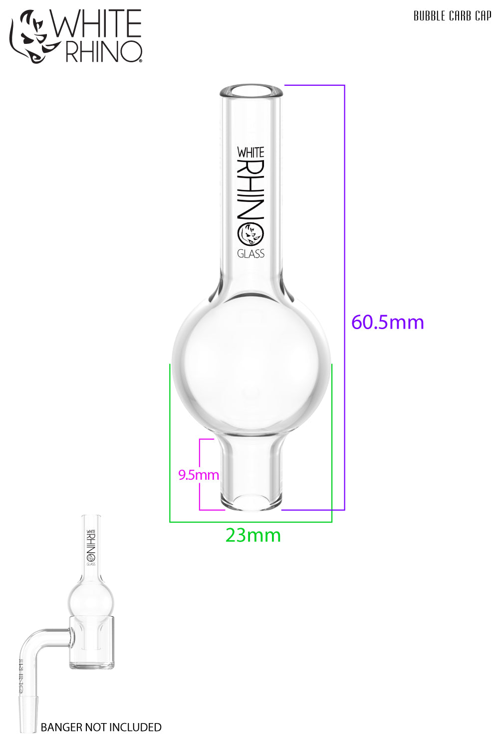 Bubble Carb Cap | Dab Rig Caps – White Rhino Products