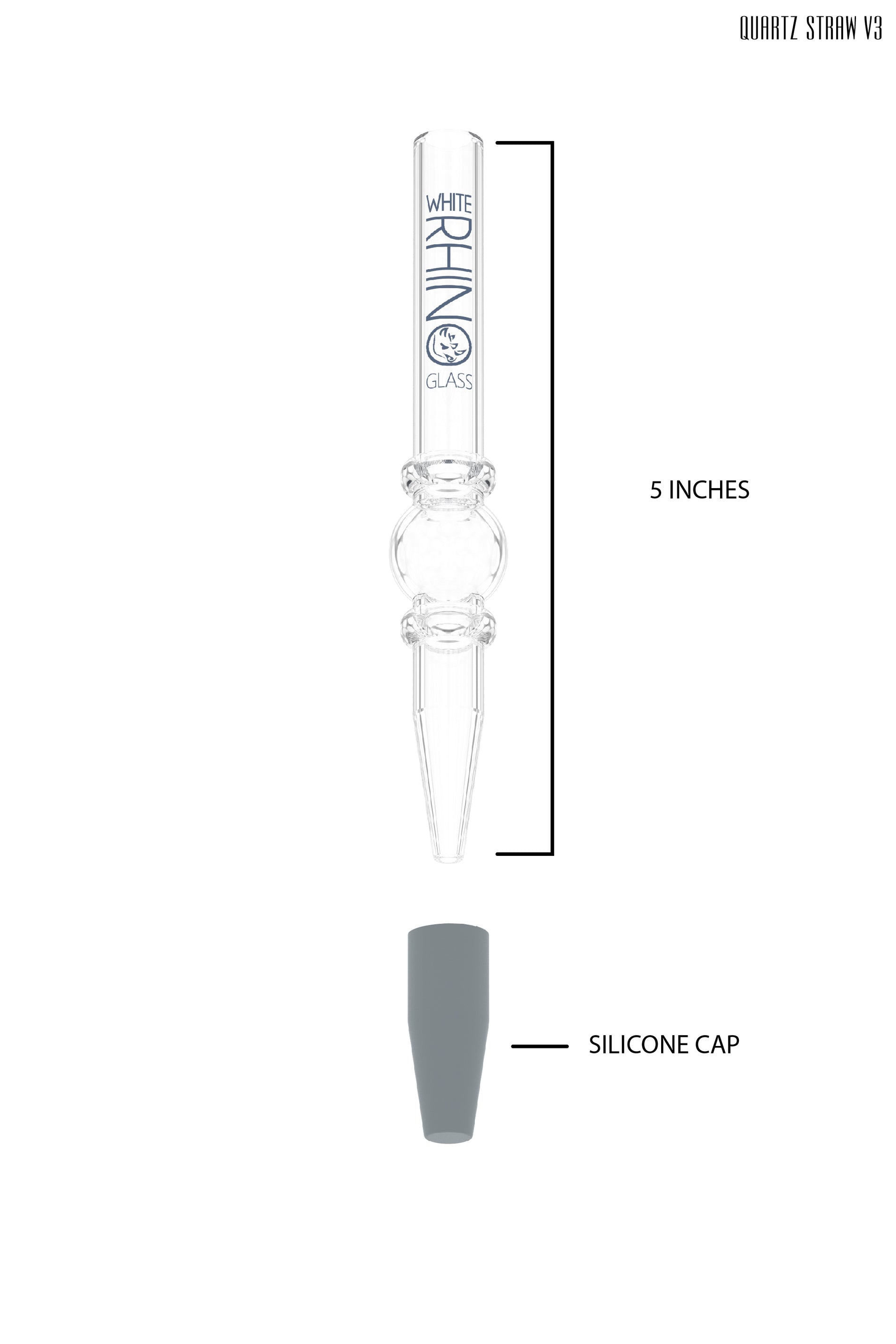 Quartz Glass Dab Straw | Nectar Collecter – White Rhino Products