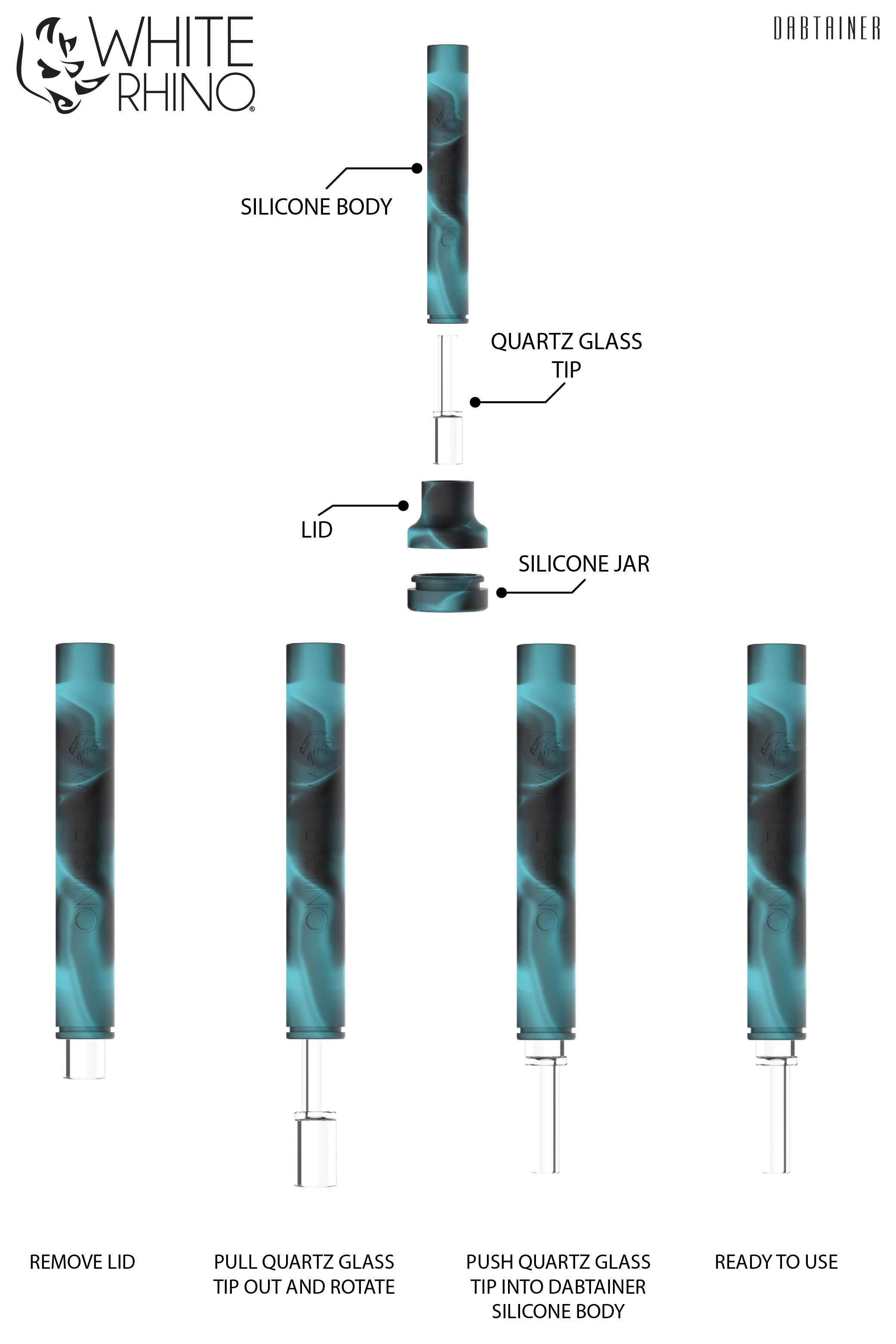 Best Nectar Collector | Silicone Dab Straw – White Rhino Products