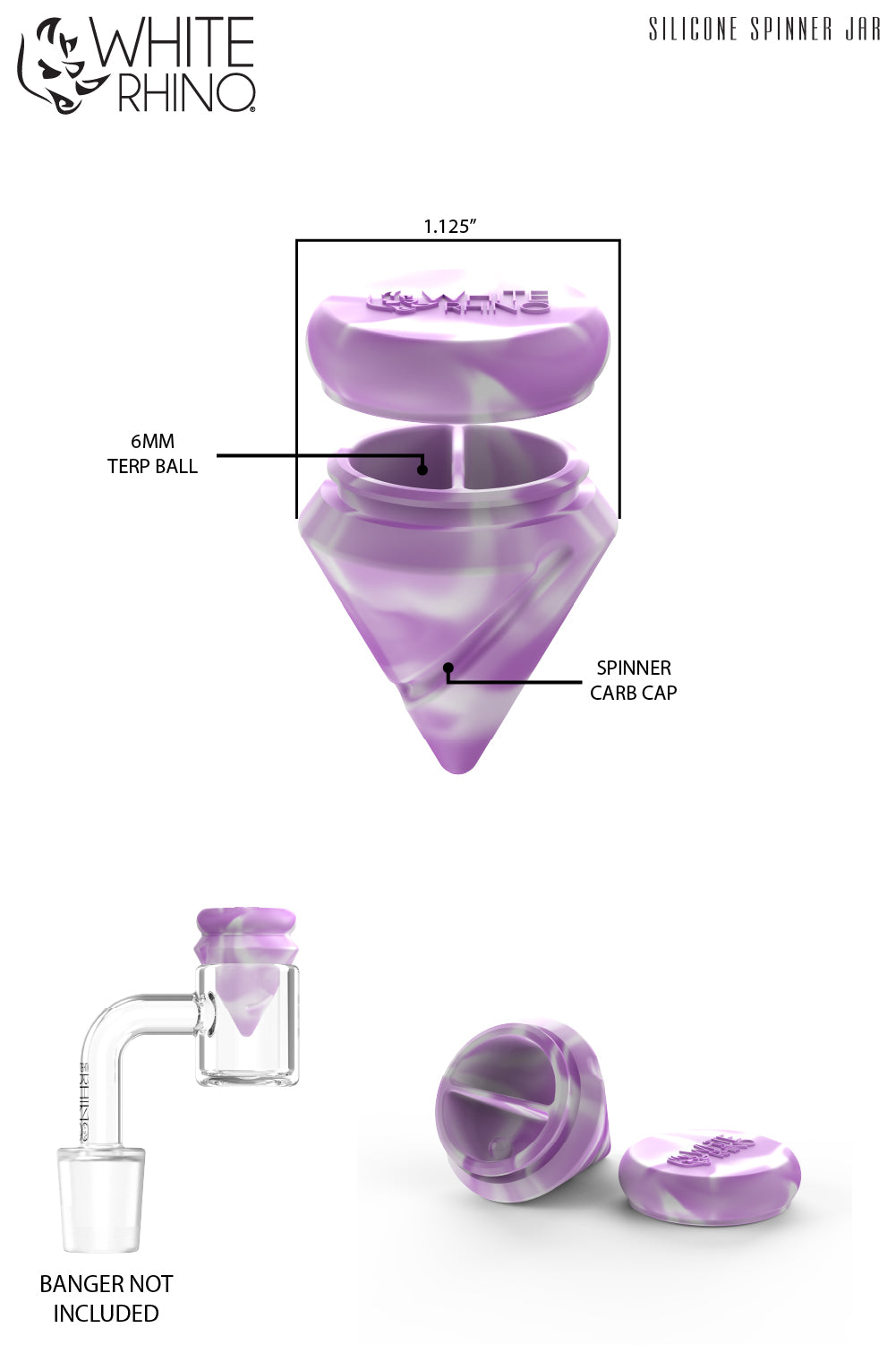 Silicone Carb Cap and Terp Ball – White Rhino Products